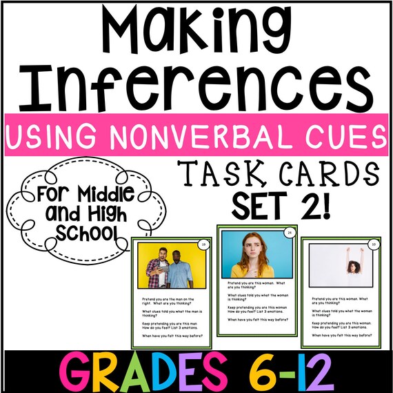 Speech Therapy Download: Making Inferences Using Nonverbal - Etsy