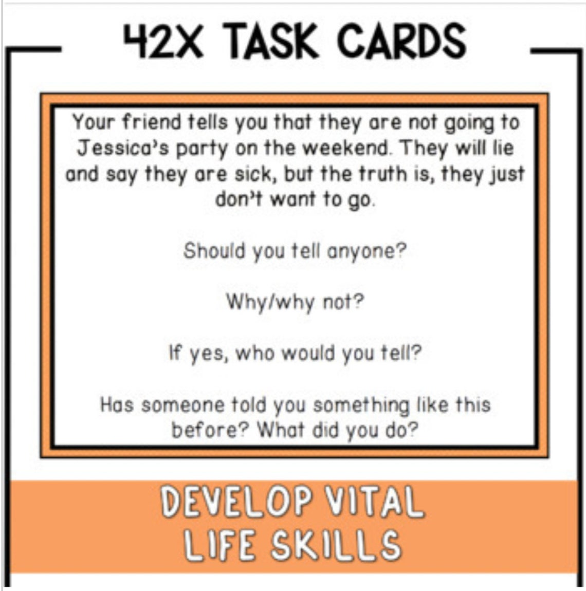 Speech Therapy Resource Download: Problem Solving Scenarios - Etsy