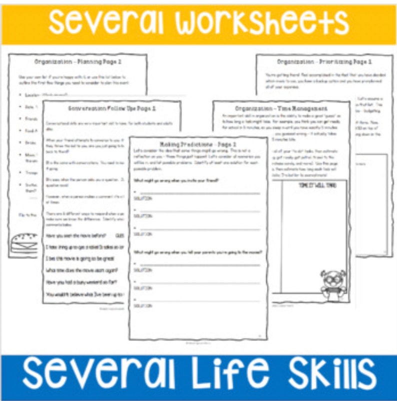 Speech Therapy Resource Download: Executive Functioning Activities and ...