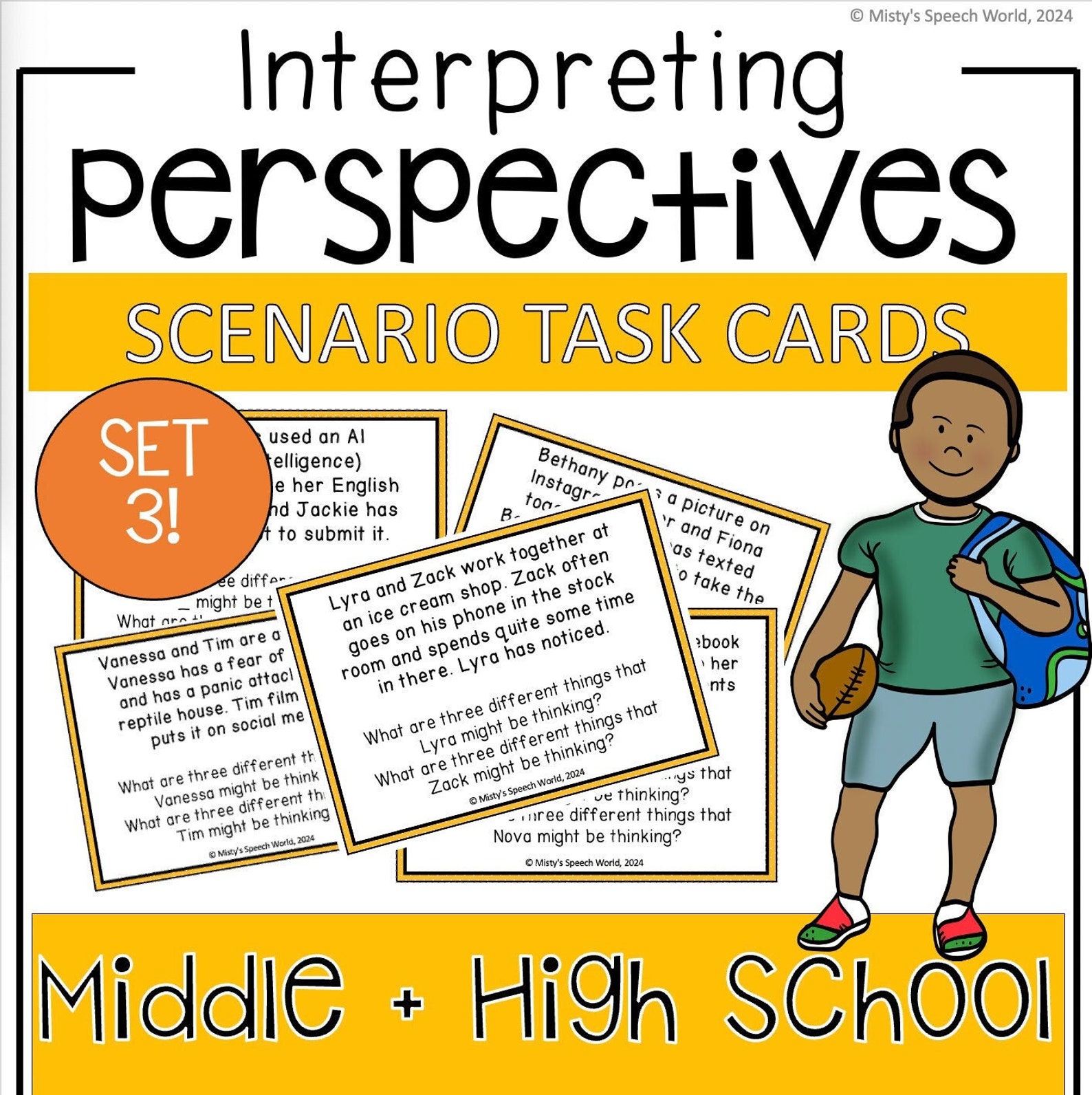 Speech Therapy Download: Perspective Taking Scenarios - Social Skills ...