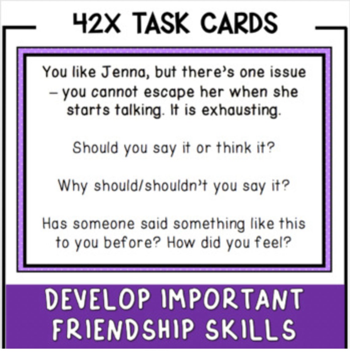 Speech Therapy Resource Download: Social Scenarios for Middle and High ...