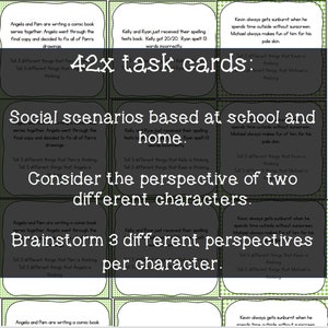 Speech Therapy Download: Perspective Taking Scenarios - Social Skills ...