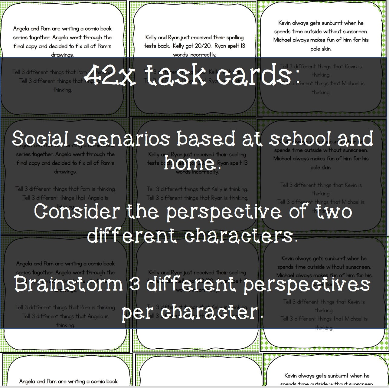Speech Therapy Download: Perspective Taking Scenarios - Social Skills ...