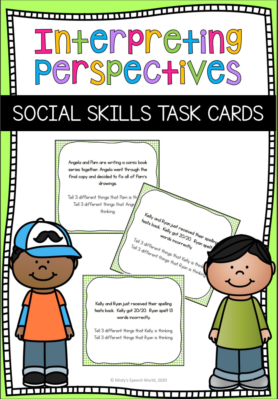 Speech Therapy Download: Perspective Taking Scenarios - Social Skills ...