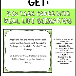 Speech Therapy Download: Perspective Taking Scenarios - Social Skills ...