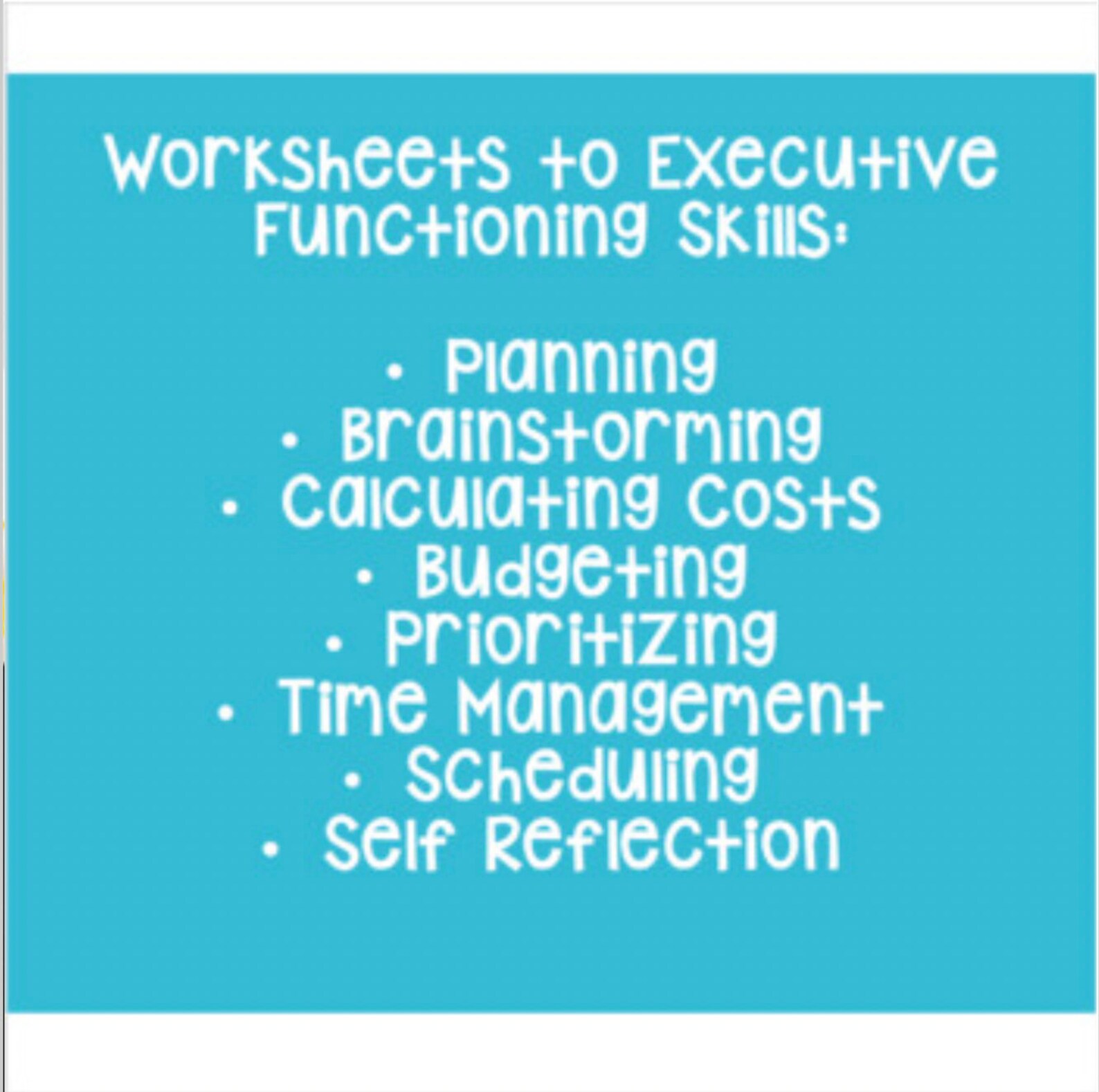Speech Therapy Resource Download: Executive Functioning Activities and ...