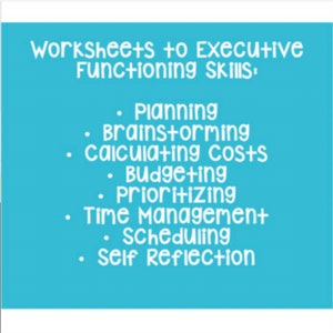 Speech Therapy Resource Download: Executive Functioning Activities and ...