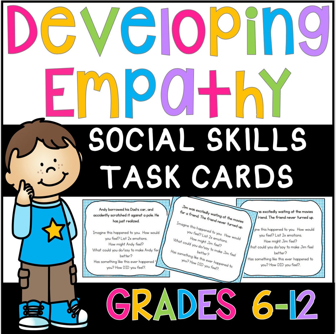 Speech Therapy Download: Teaching Empathy Scenarios - Social Skills for ...