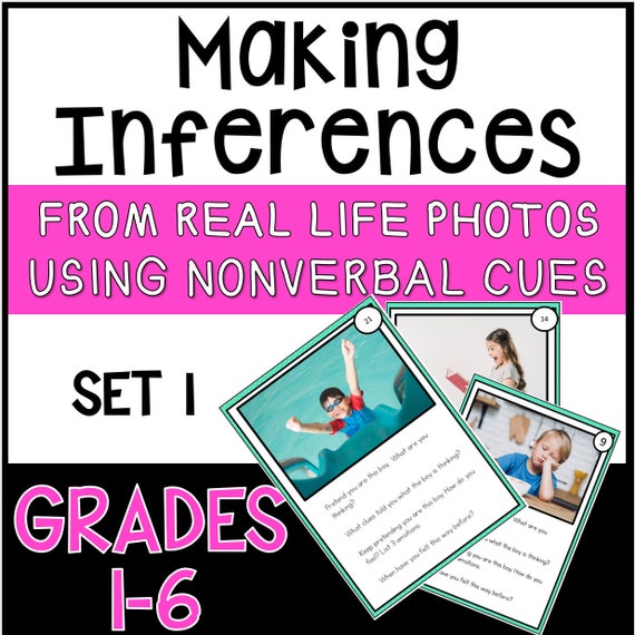 Speech Therapy Download: Making Inferences Using Nonverbal | Etsy
