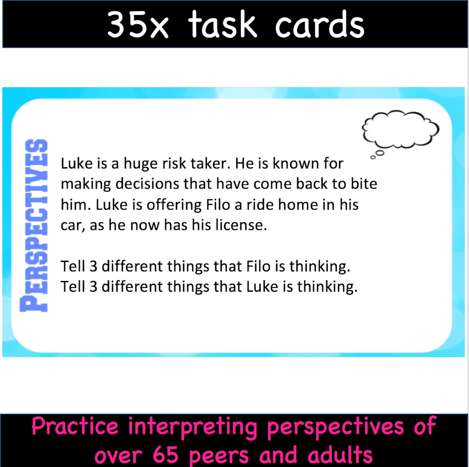 Speech Therapy Download: Perspective Taking Scenarios - Social Skills ...