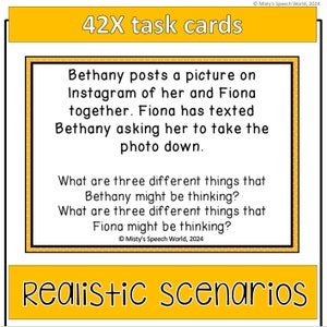 Speech Therapy Download: Perspective Taking Scenarios - Social Skills ...
