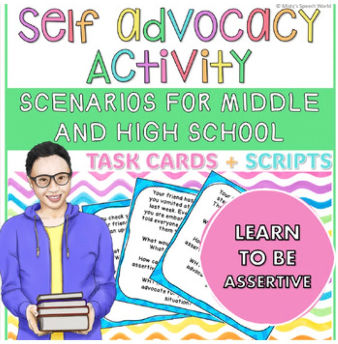 Speech Therapy Resource Download: Self Advocacy - Social Skills for ...