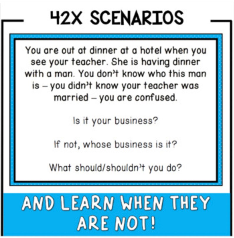 Speech Therapy Resource Download: Social Skills Activity for Middle and ...