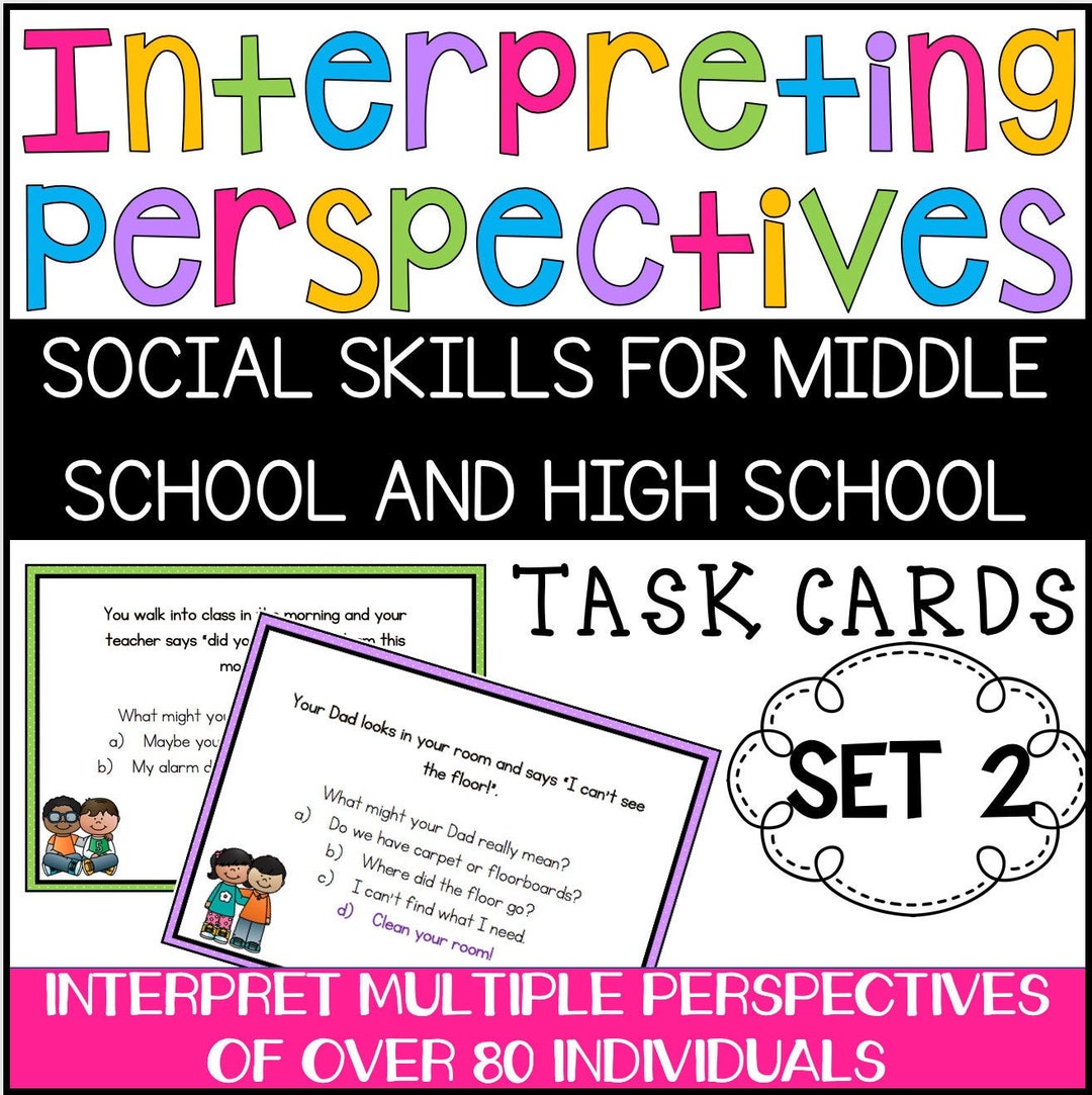 Speech Therapy Download: Perspective Taking Scenarios - Social Skills ...