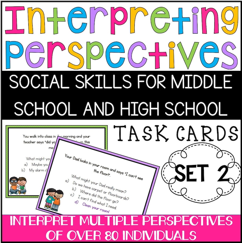 Speech Therapy Download: Perspective Taking Scenarios - Social Skills ...