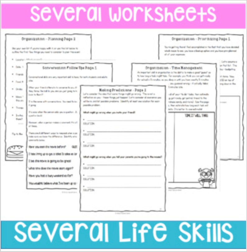 Speech Therapy Resource Download: Executive Functioning Activities and ...