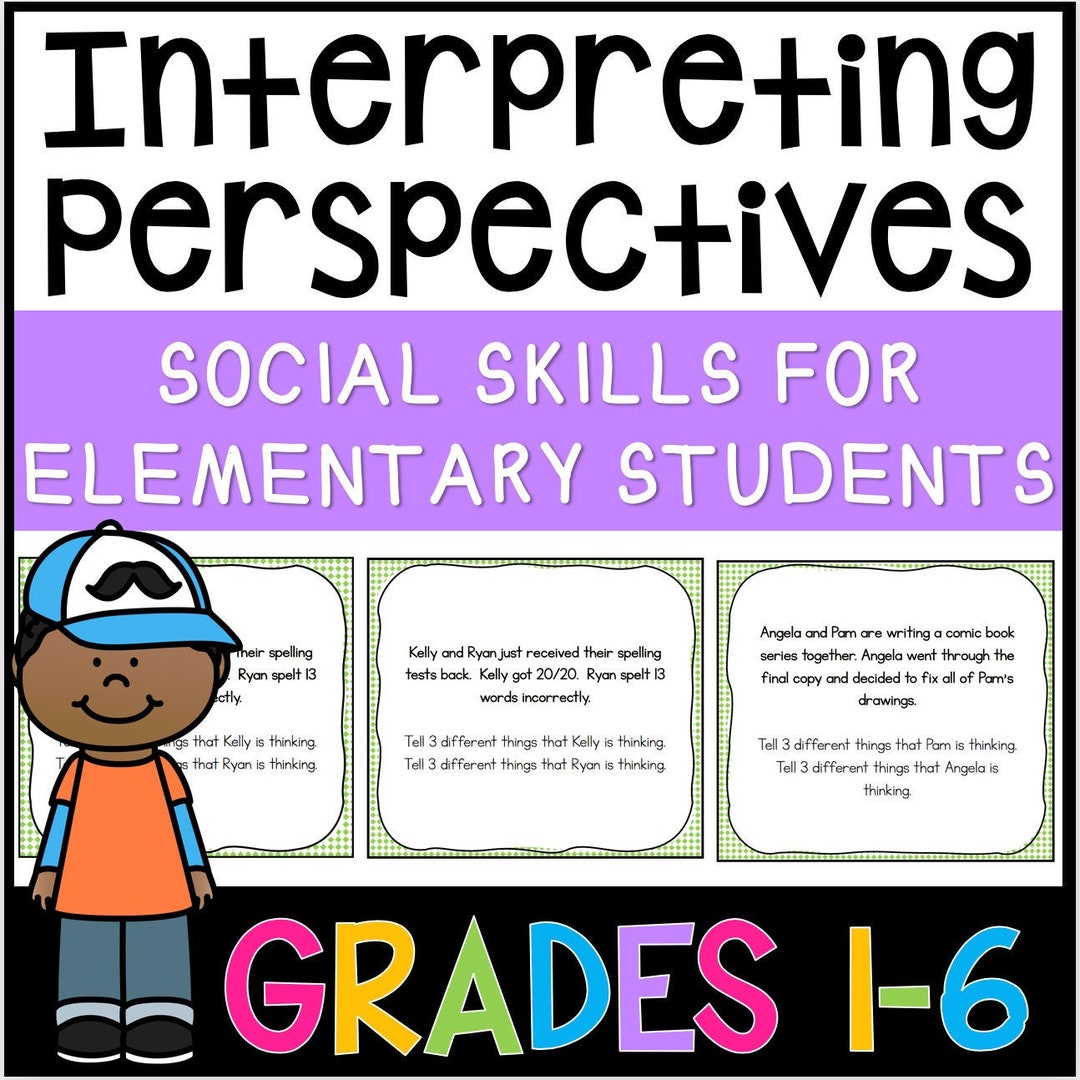 Speech Therapy Download: Perspective Taking Scenarios - Social Skills ...