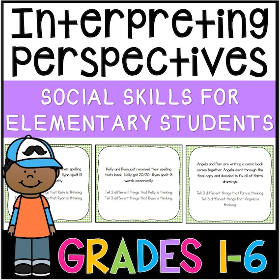 Speech Therapy Download: Perspective Taking Scenarios Social | Etsy