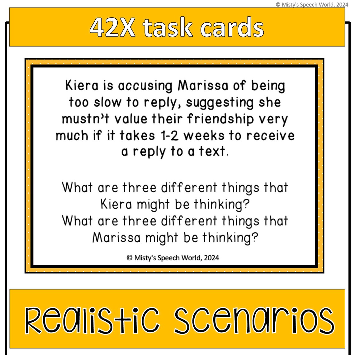 Speech Therapy Download: Perspective Taking Scenarios - Social Skills ...