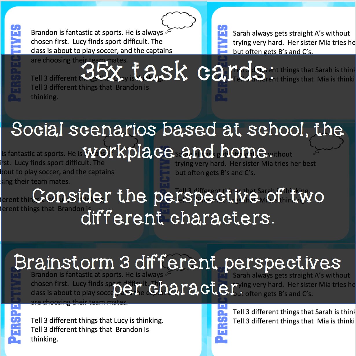 Speech Therapy Download: Perspective Taking Scenarios - Social Skills ...