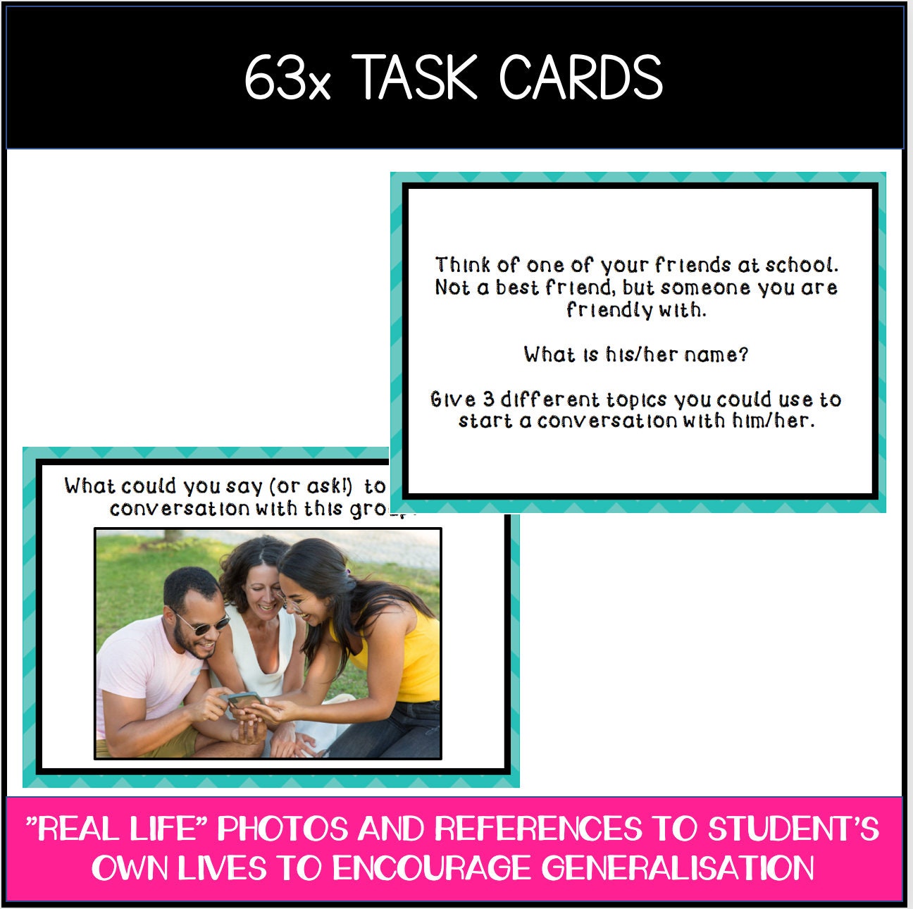 Speech Therapy Download: Conversation Starters - Social Skills for ...