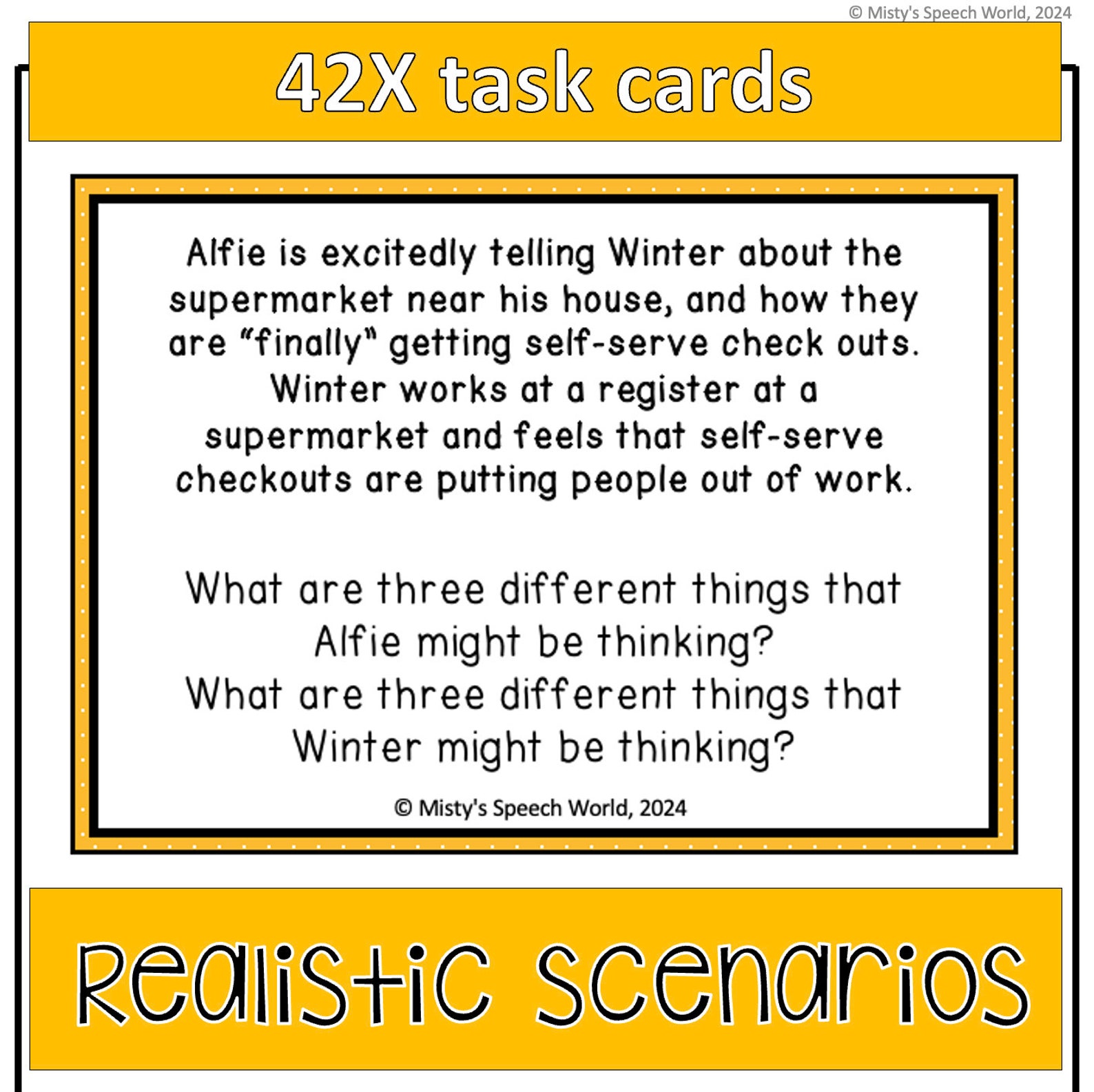 Speech Therapy Download: Perspective Taking Scenarios - Social Skills ...