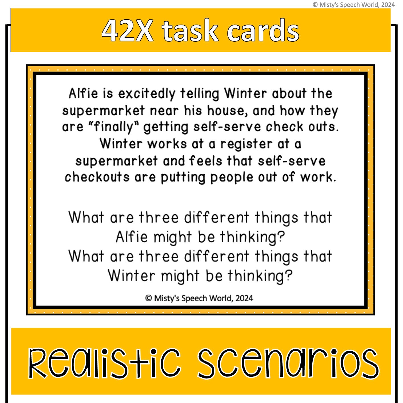 Speech Therapy Download: Perspective Taking Scenarios - Social Skills ...