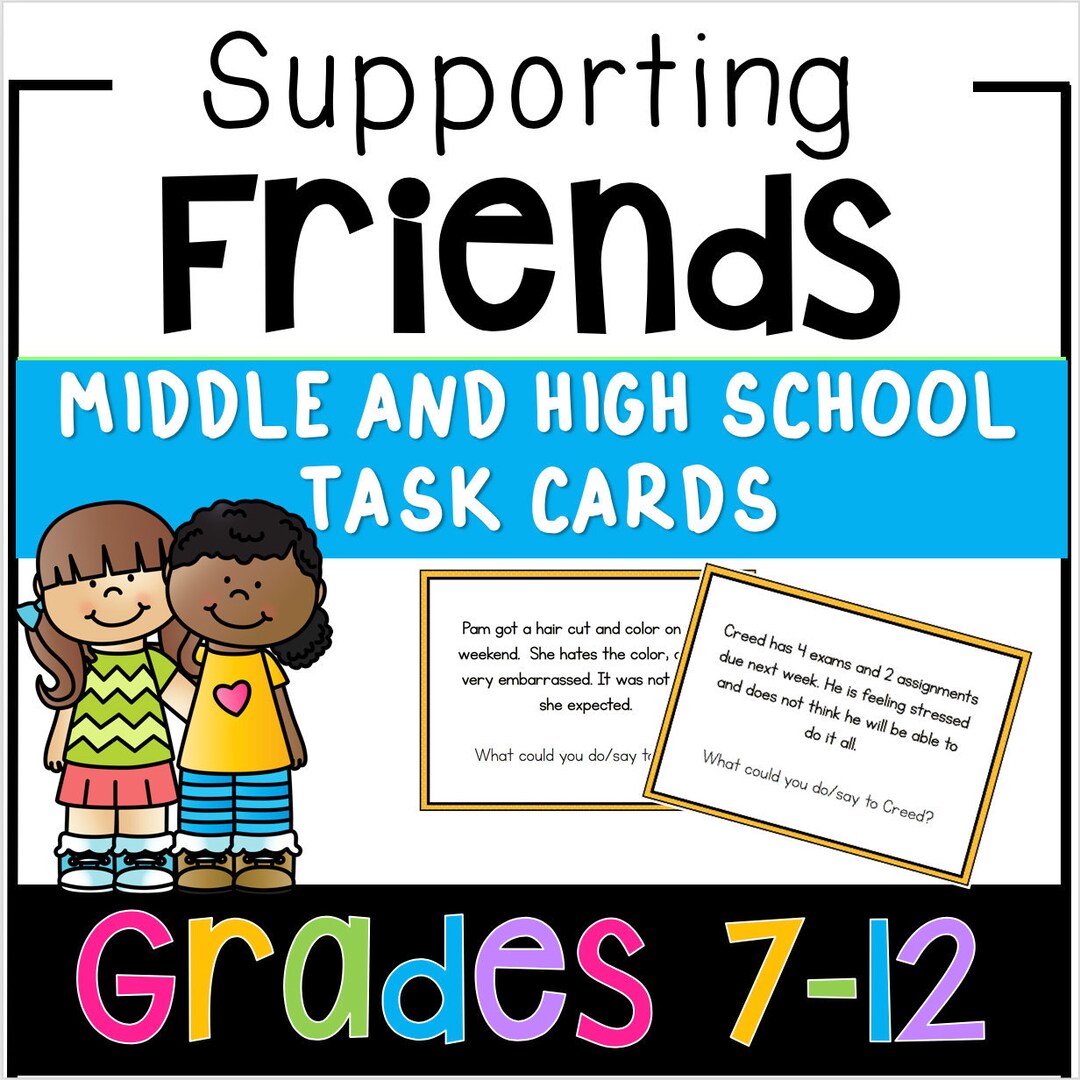 Speech Therapy Download: Friendship Activities (task Cards) Social ...