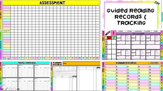 Guided Reading Records Online Planner | Etsy