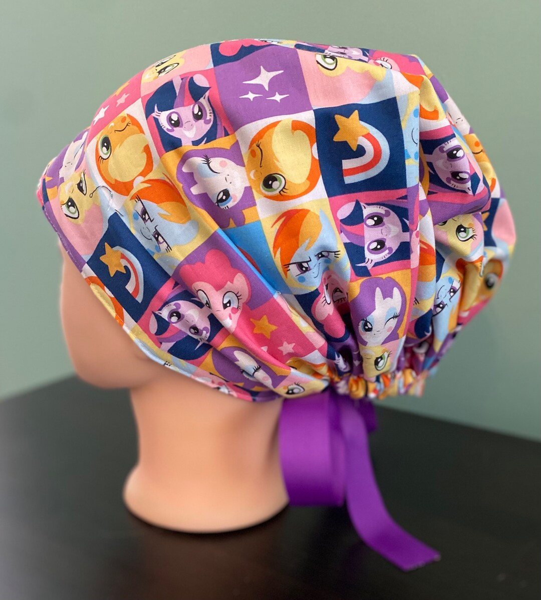 My Little Pony and Powerpuff Girls Ponytail or Bouffant Double Sided ...