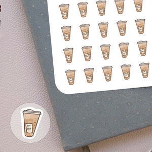 Iced Chai Tea Latte Stickers/ Planner Stickers/ Chai Stickers for ...