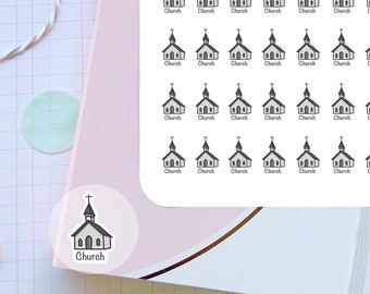 Church Icon Stickers | Etsy