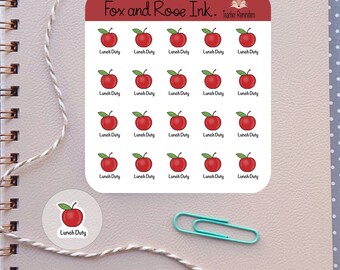 40 Cute Break Duty/teacher/college/school Planner Stickers - Etsy