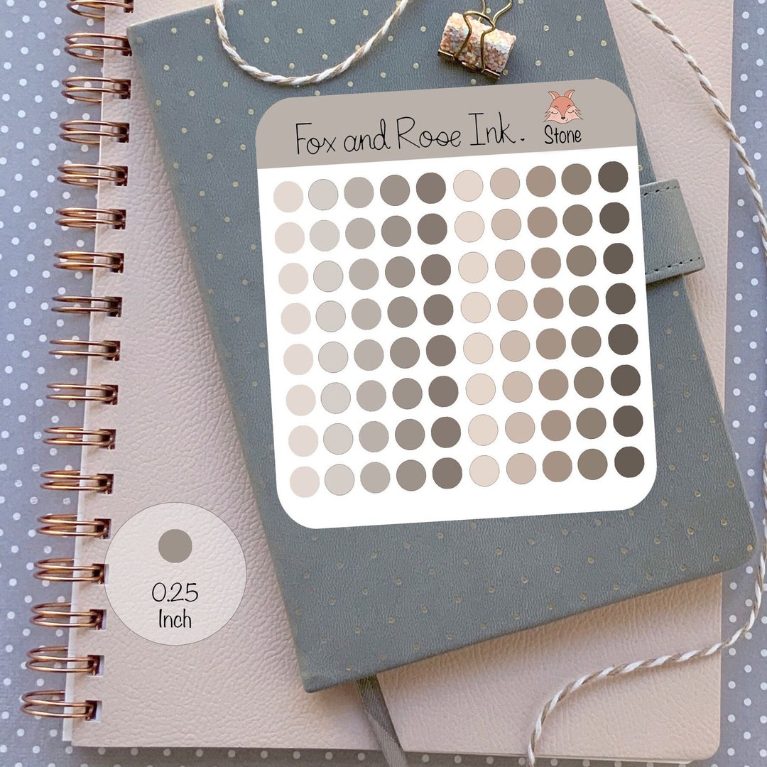 Mini Dot Stickers for Bullet Journaling Tiny Circle Dot Stickers for ...