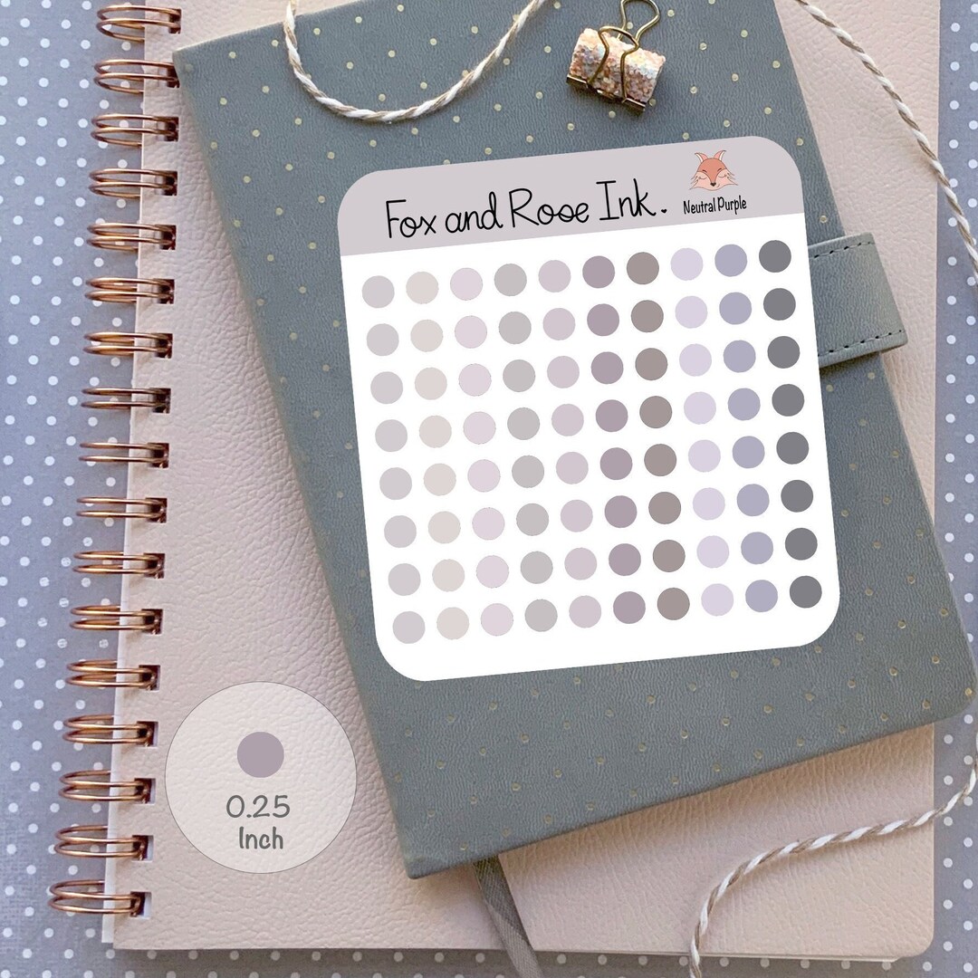 Mini Dot Stickers for Bullet Journaling Tiny Circle Dot Stickers for ...