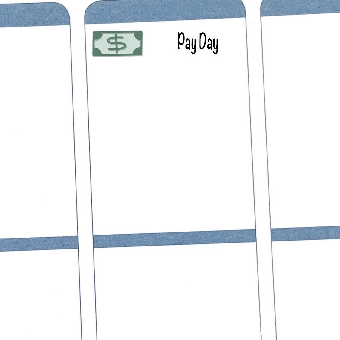 Dollar Bill Stickers/ Planner Sticker Sheet/ Money Stickers - Etsy