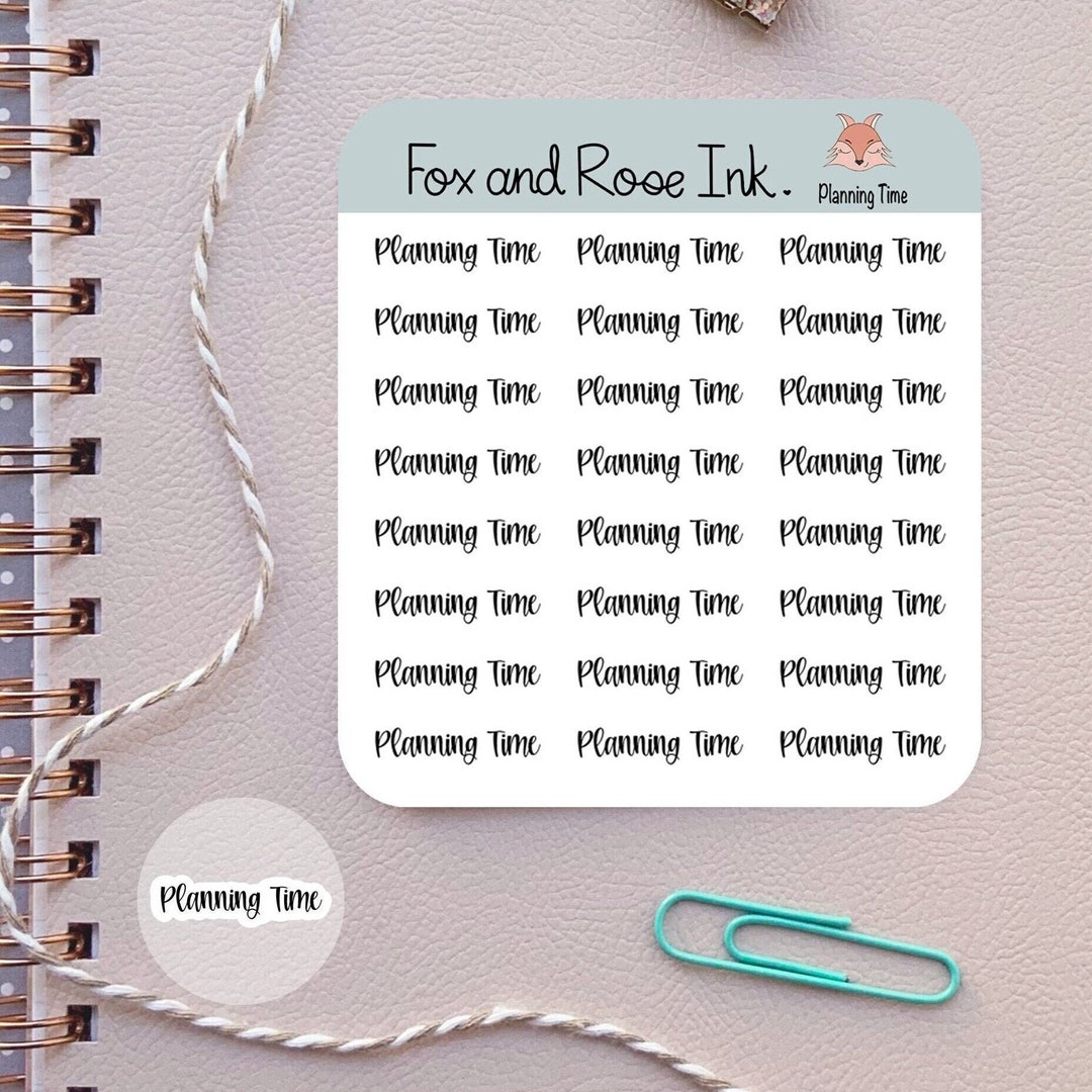 Planning Time Script Planner Stickers Mini Planning Stickers for ...