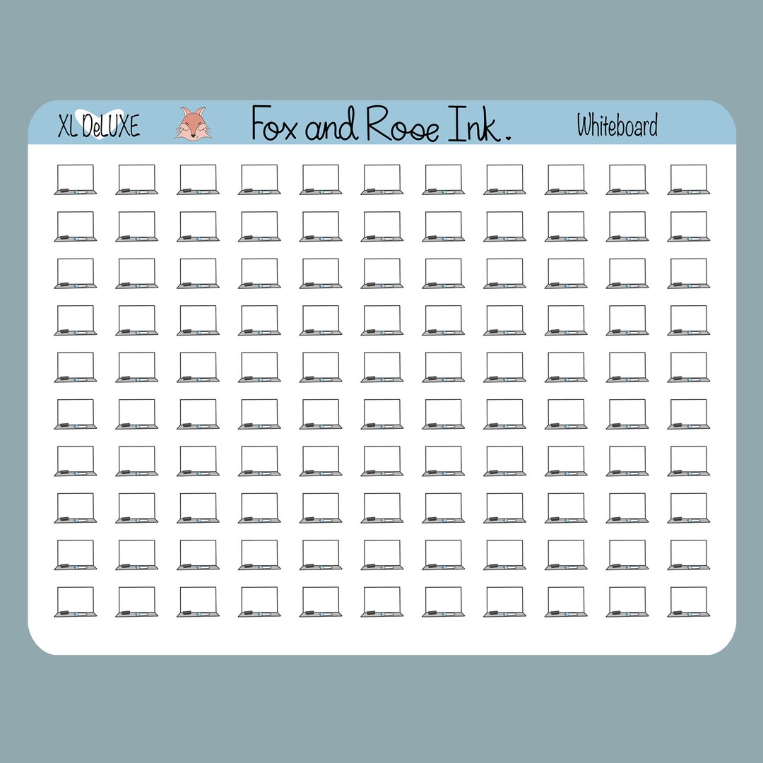 Whiteboard Planner Stickers⎮ Marker Board Icon Stickers for Planners ...
