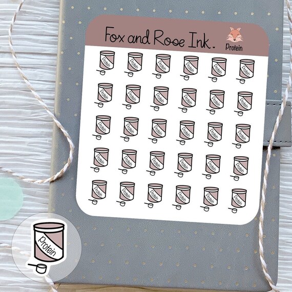 Protein Stickers/ Planner Stickers Sheet/ Protein Powder - Etsy