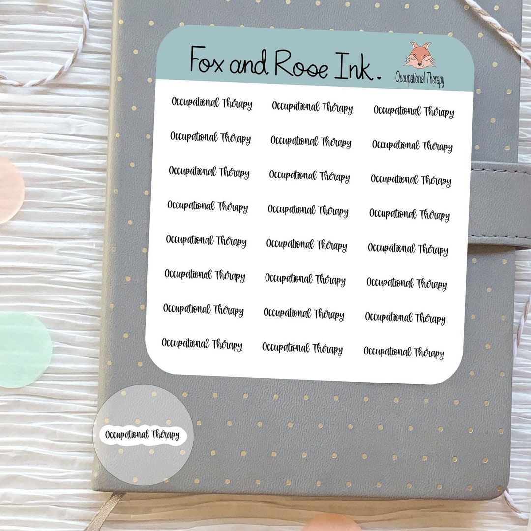 Occupational Therapy Script Planner Stickers Occupational Therapist ...