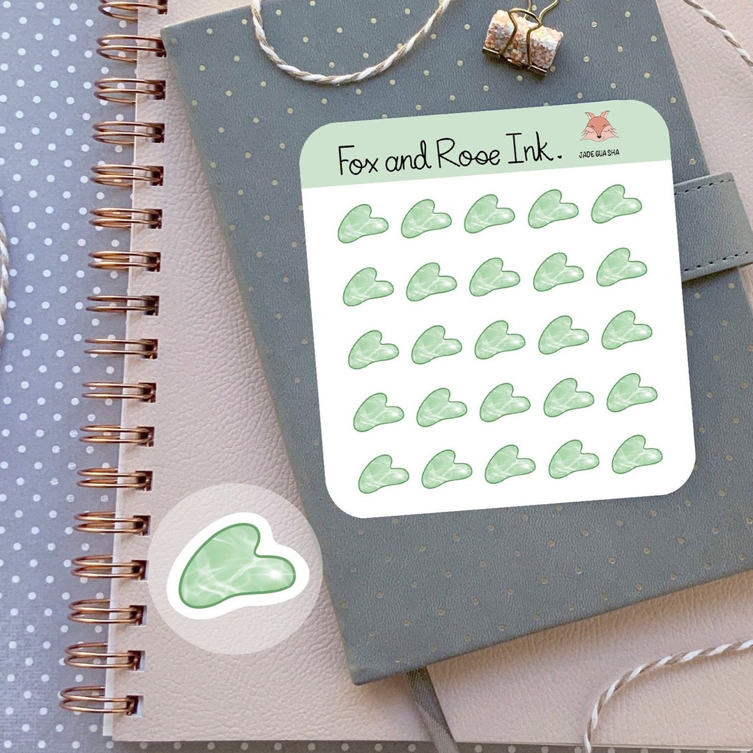 Gua Sha Sticker Sheet Gua Sha Planner Stickers Facial Stickers for ...