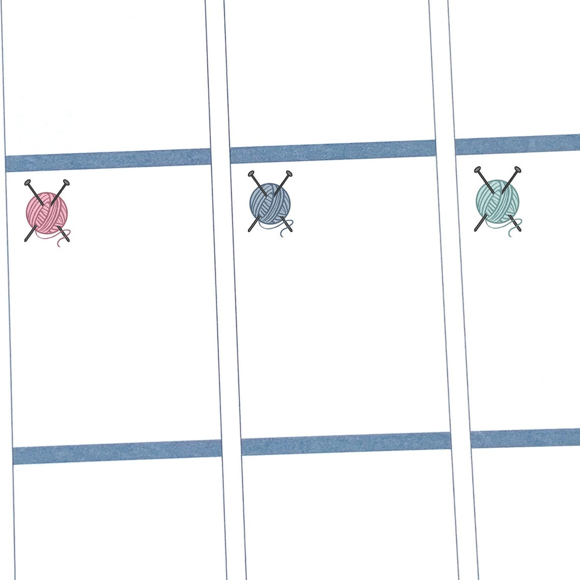 Knit Stickers/ Planner Stickers/ Knitting Stickers for - Etsy