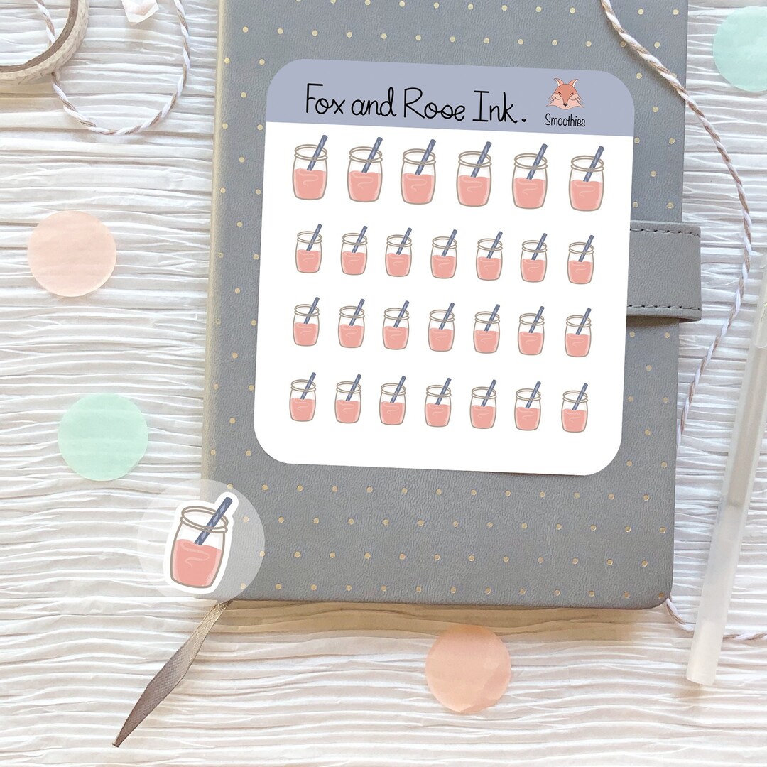 Smoothie Stickers/ Planner Stickers/ Smoothie Stickers for Planners ...