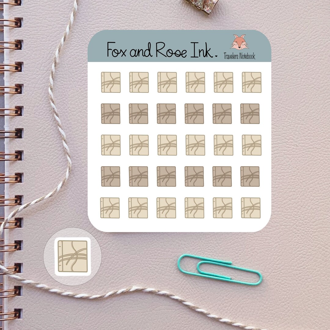Planner Icon Stickers: Travelers Notebook Planner Stickers Travelers ...
