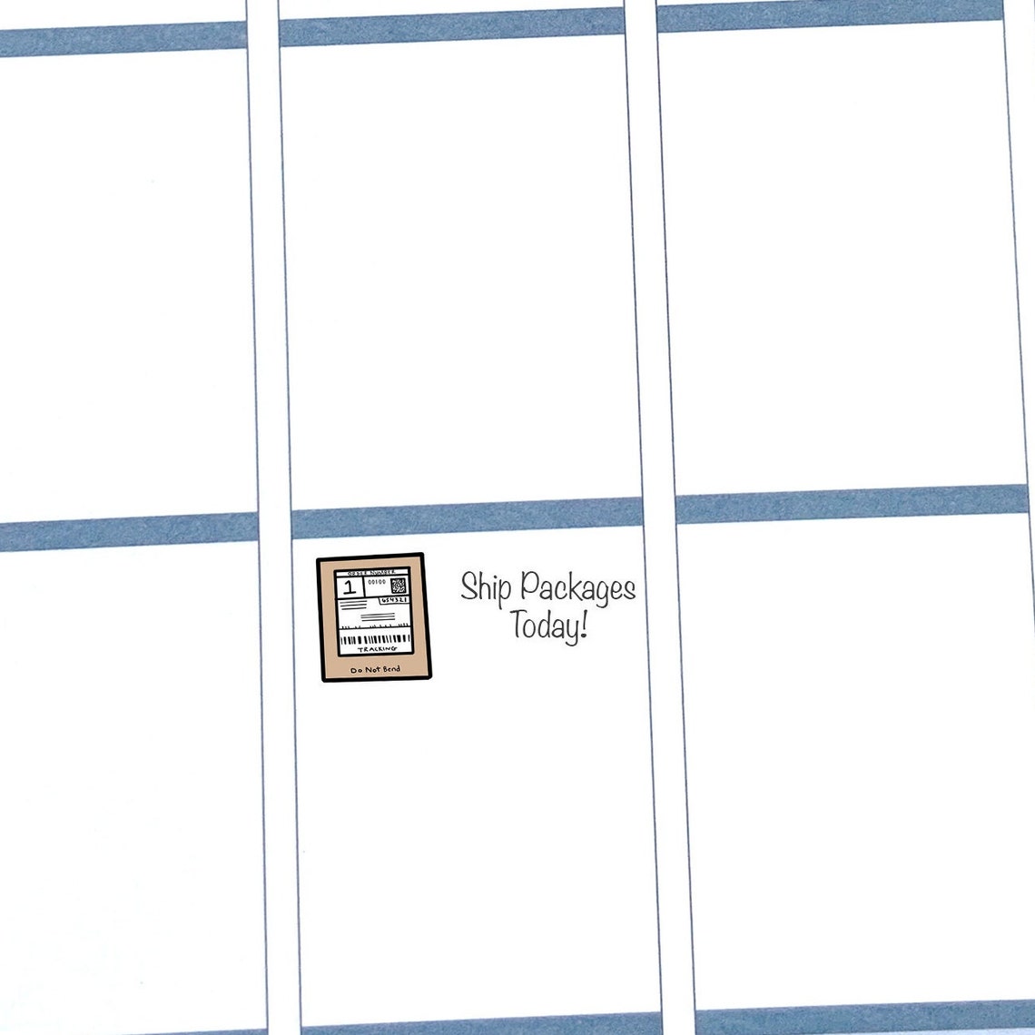 Package Planner Stickers Mail Stickers for Planners and Calendars ...