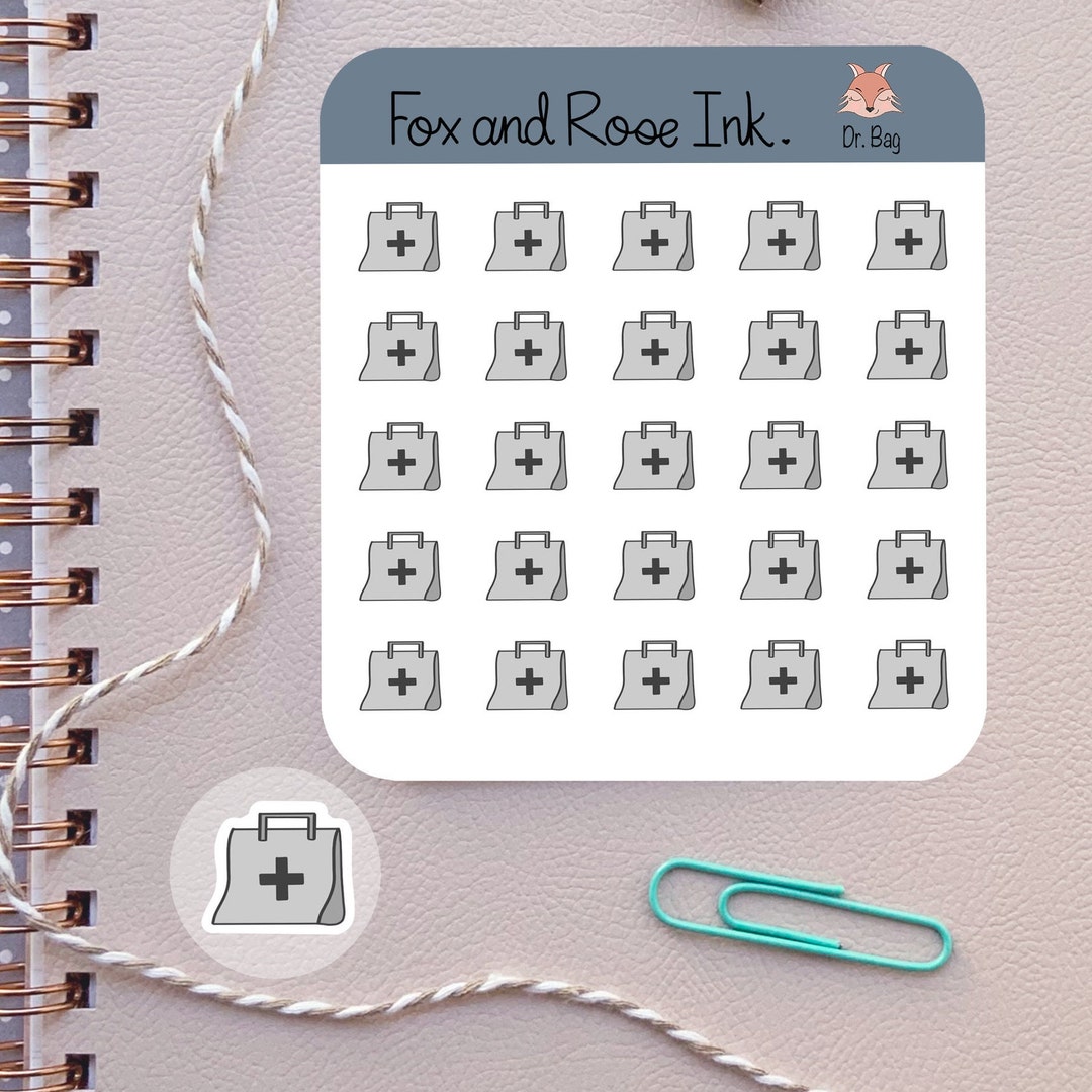 Dr Bag Planner Stickers⎮ Doctor Stickers for Planners and Calendars ...