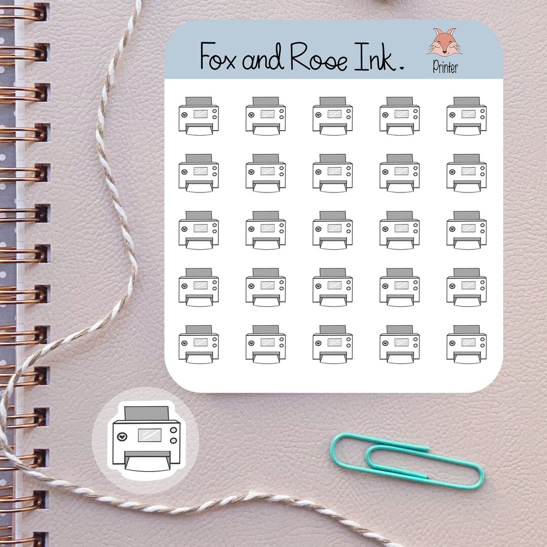 Printer Planner Stickers⎮ Printer Stickers for Planners and Calendars ...