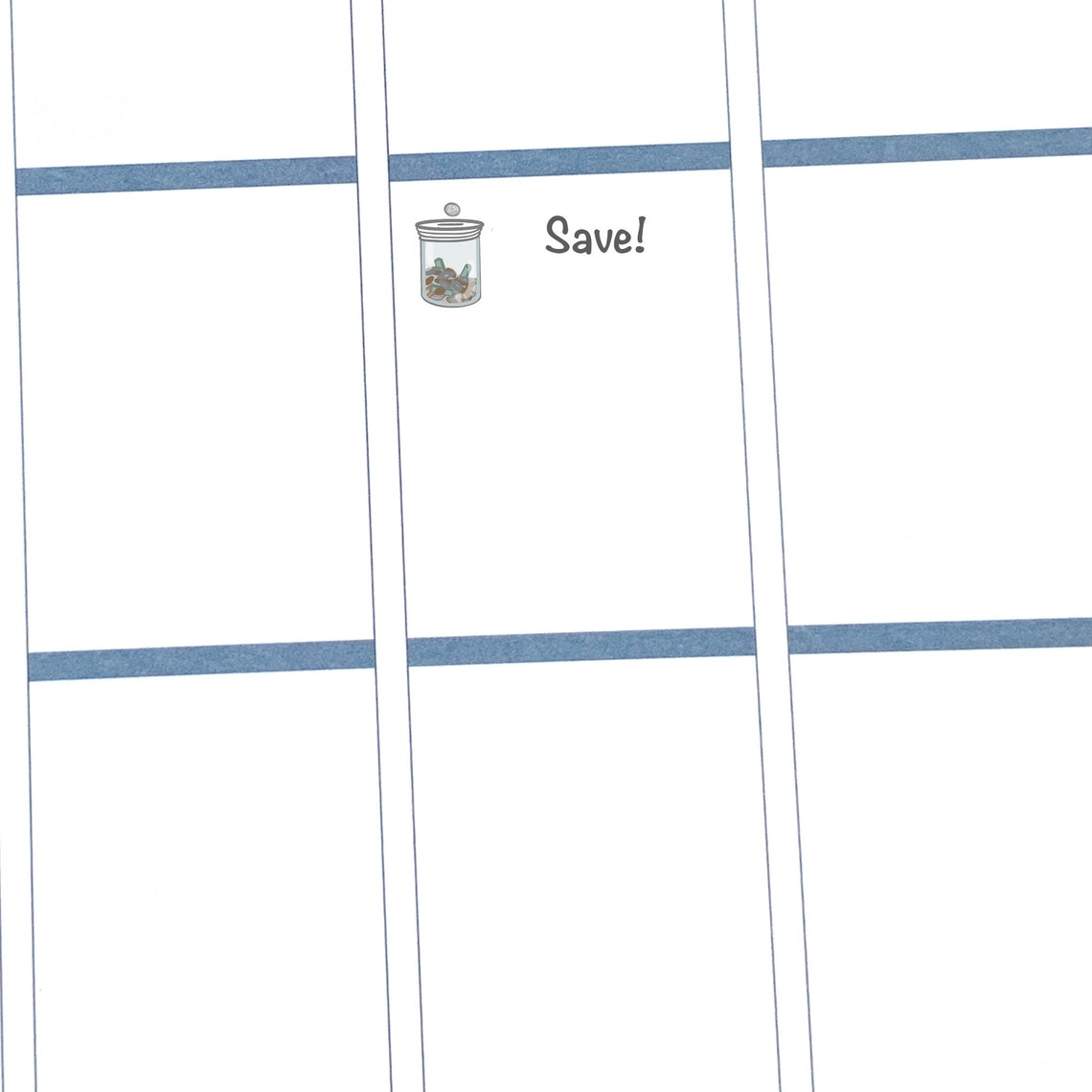 Savings Stickers/ Planner Stickers/ Save Stickers/ Save Money - Etsy