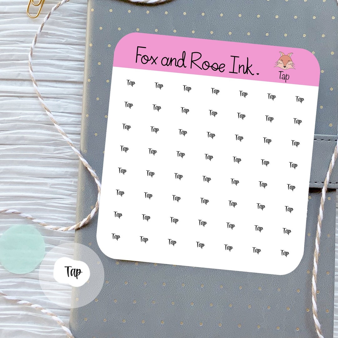 Tap Script Planner Stickers⎮ Tap Dance Stickers for Planners Calendars ...