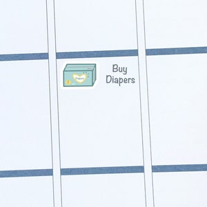 Baby Stickers/ Planner Stickers Sheet/ Diaper Icon Stickers for ...